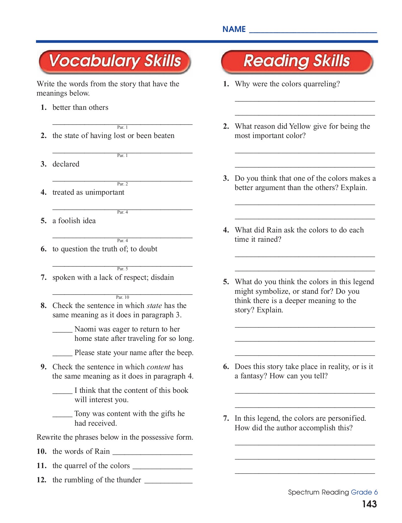 Reading Comprehension Book - Omkar Ghoshal 6D - Page 147 | Flip PDF Online | PubHTML5