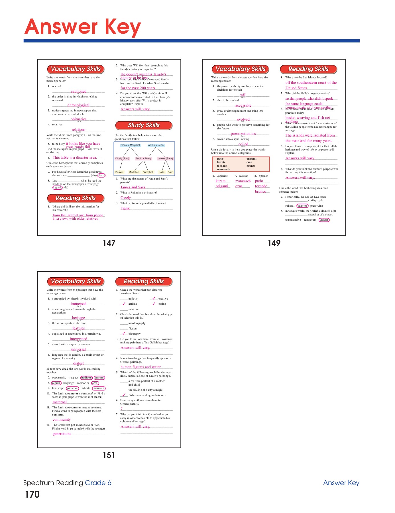 Reading Comprehension Book - Omkar Ghoshal 6D - Page 174 | Flip PDF ...