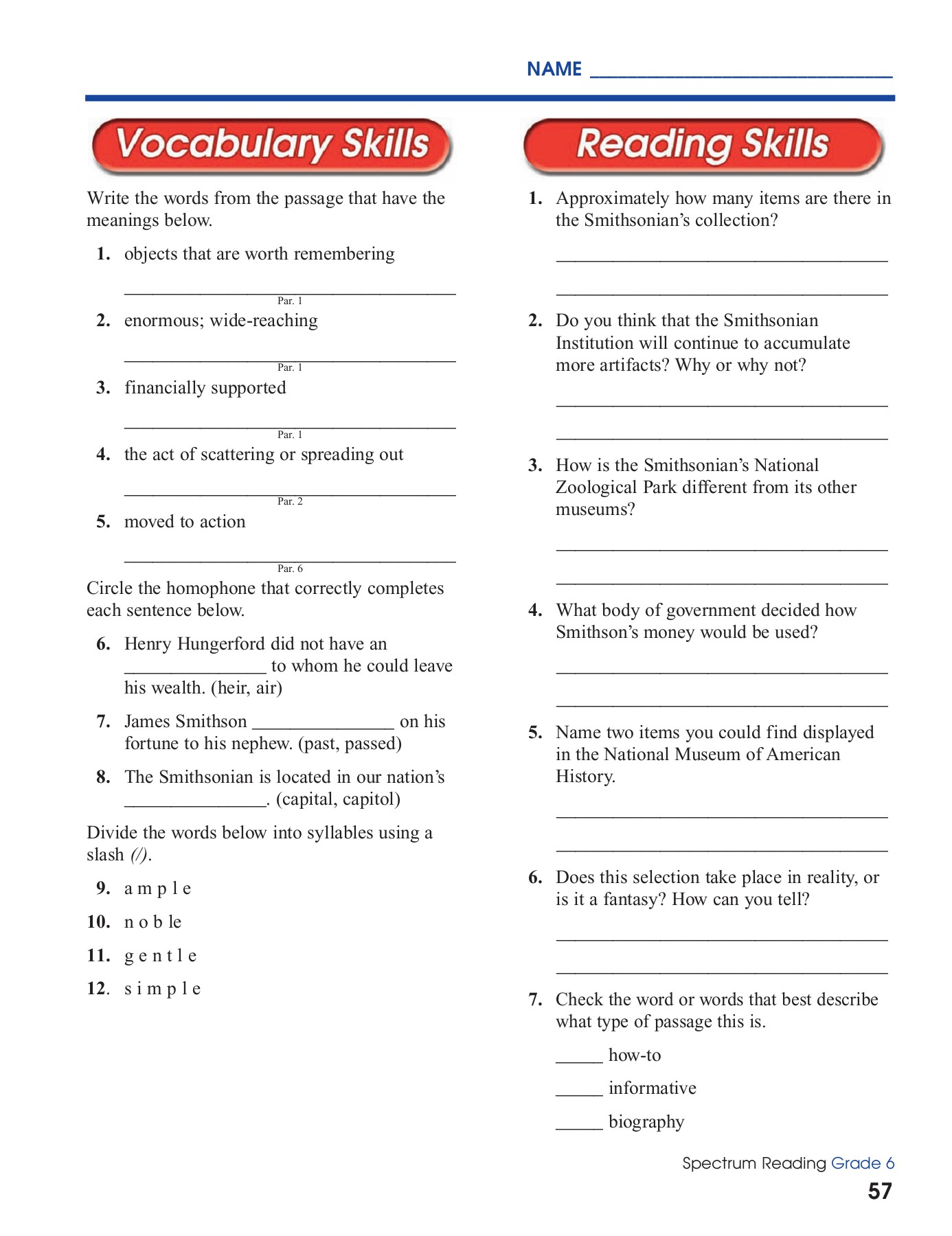 Reading Comprehension Book - Omkar Ghoshal 6D - Page 61 | Flip PDF ...