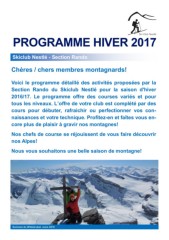 Programme hiver 2017 SCN Rando - barbara.speth - Page 1 - 46 | PDF ...