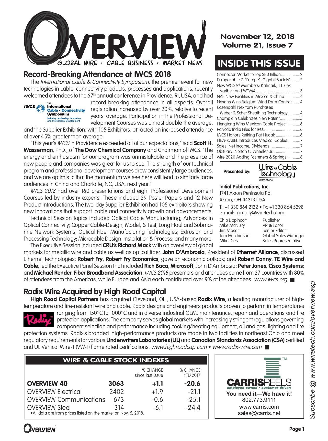 OVERVIEW November 12 2018 Issue Flipbook Edition - mcnulty - Page 1 - 8 ...