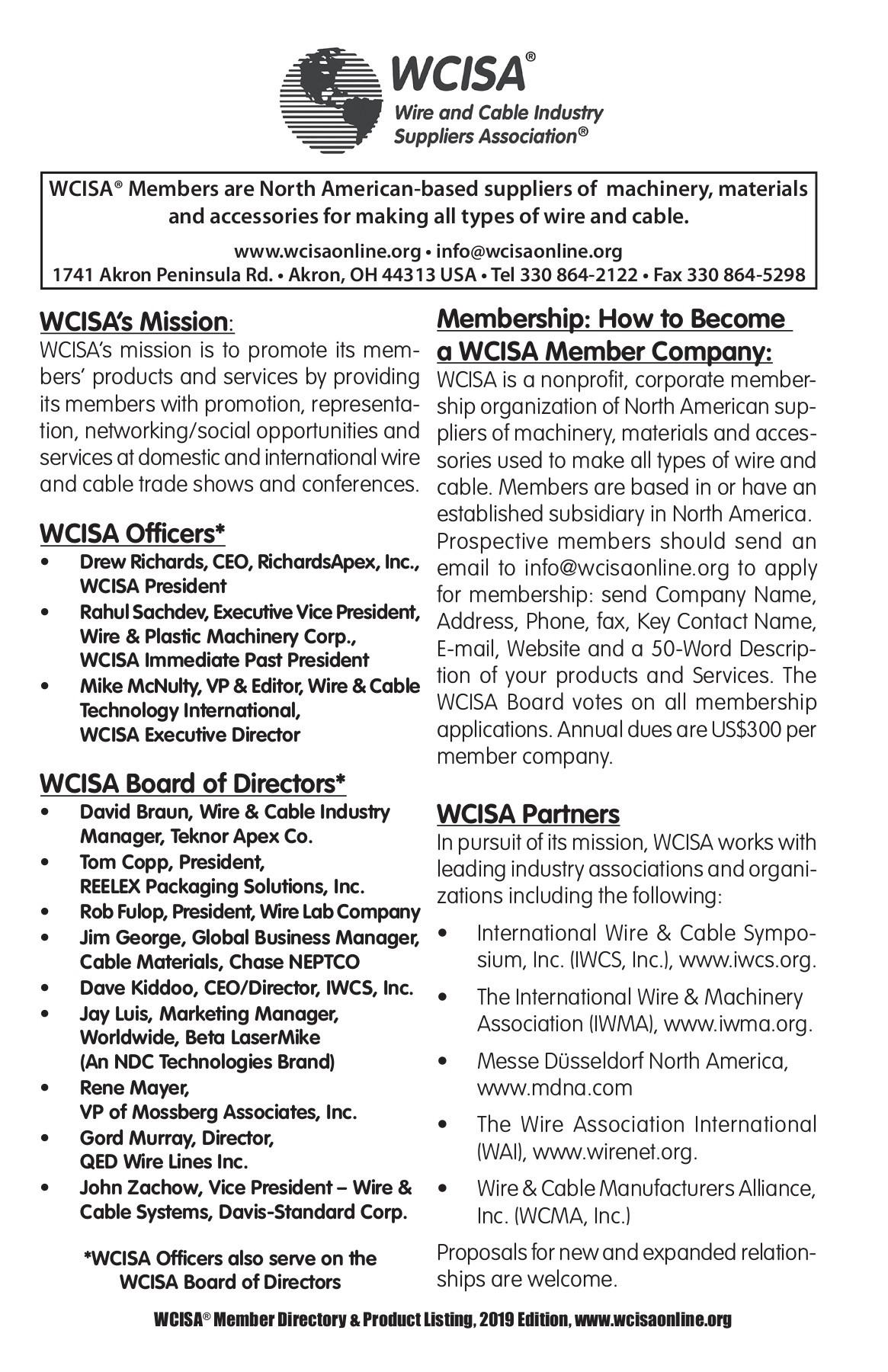 WCISA Directory 2019 - mcnulty - Page 2 | Flip PDF Online | PubHTML5