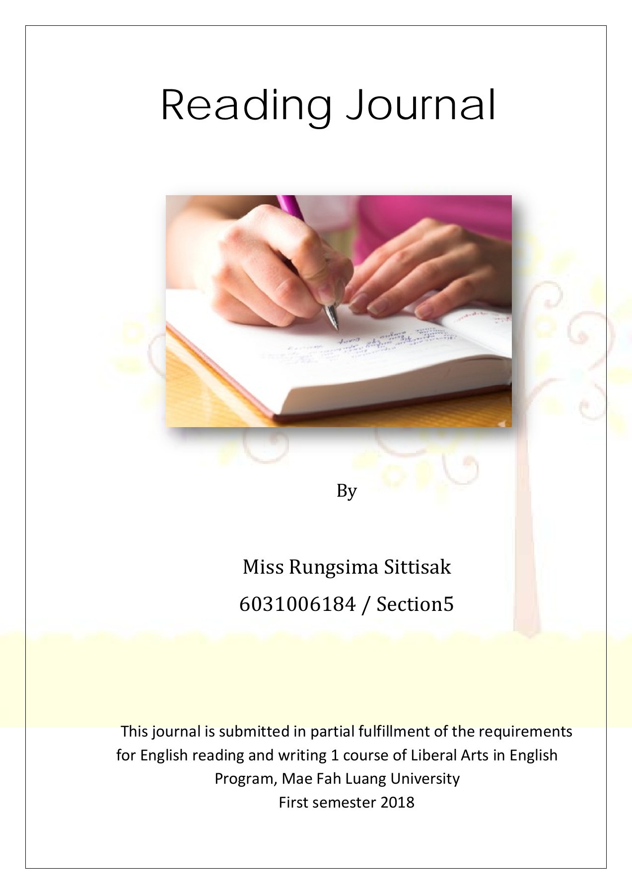 Independent Reading Journal