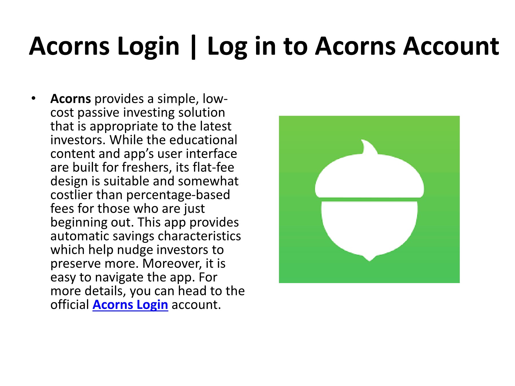 Acorns Login - Christina Veins - Page 2 | Flip PDF Online | PubHTML5