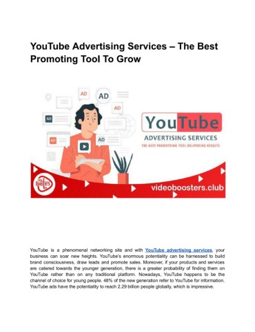 YouTube Advertising Services – The Best