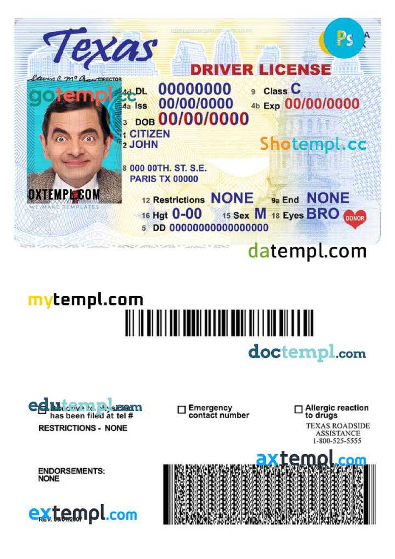 Texas Driving License - Homeschool Printables