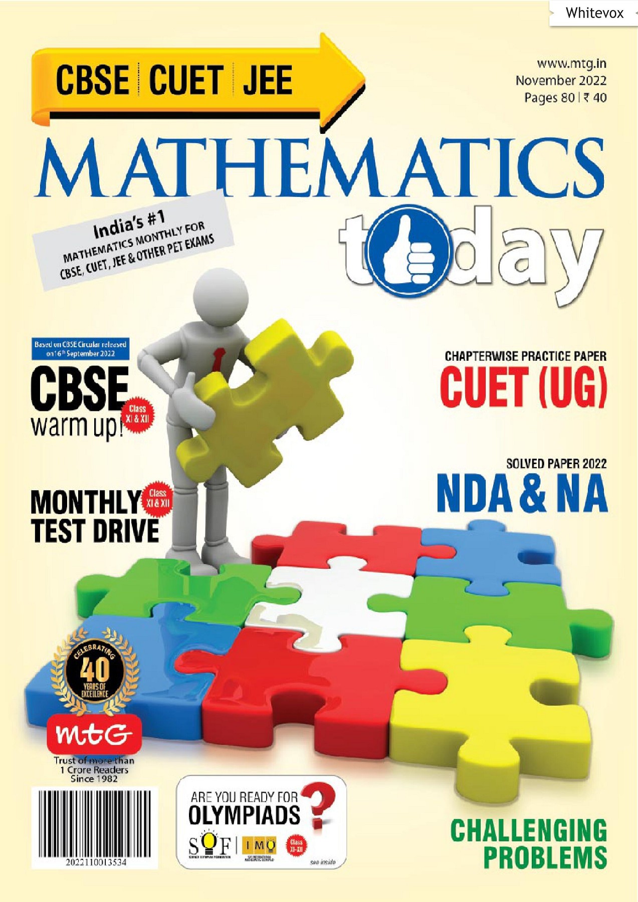 Mathematics Today November 2022 - INTAN REDHATUL FARIHIN - Page 1 - 80 | Flip PDF Online | PubHTML5