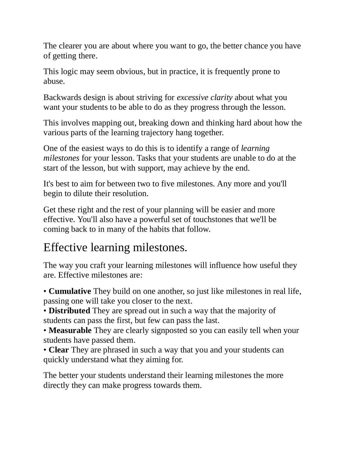 Lean Lesson Planning A practical approach to doing less and achieving ...