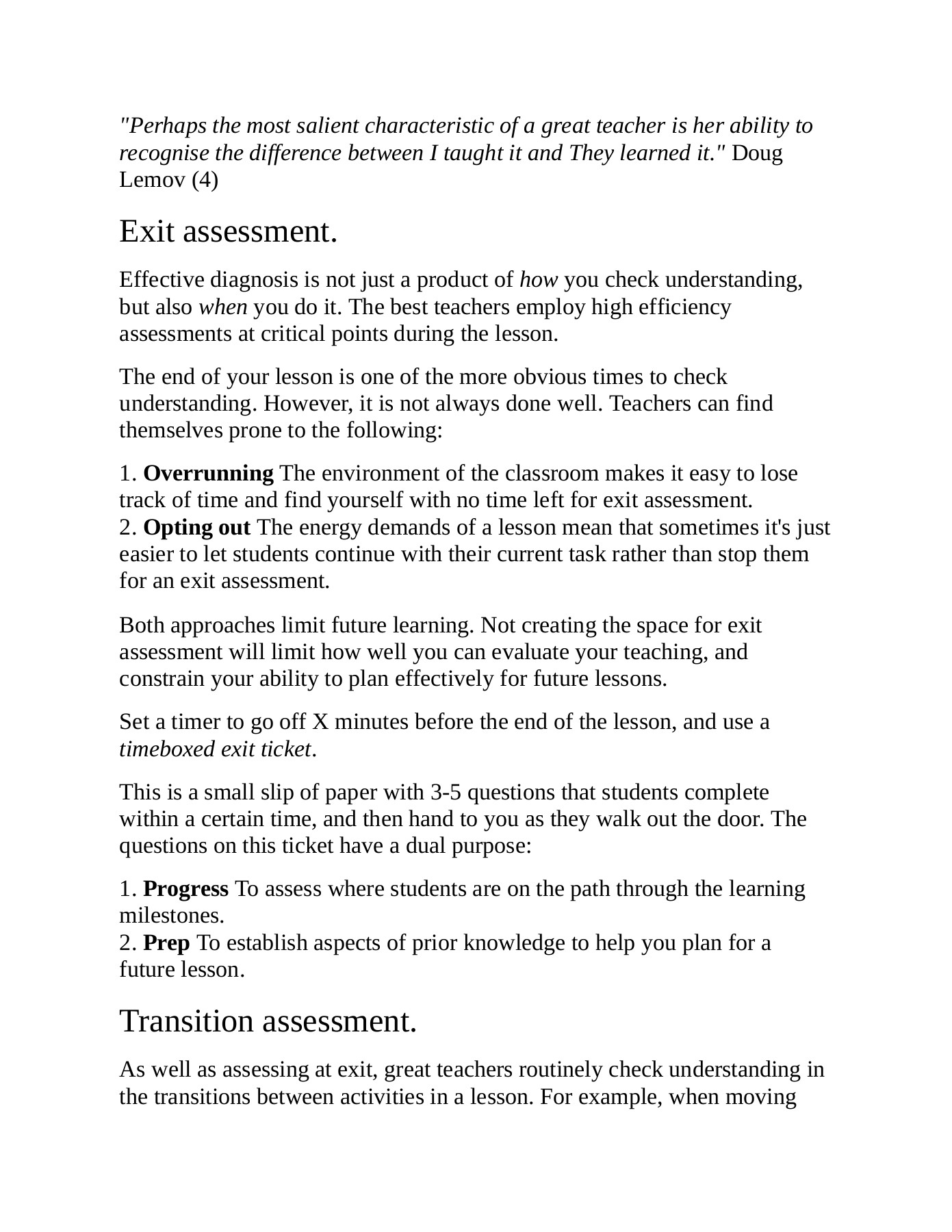 Lean Lesson Planning A practical approach to doing less and achieving ...