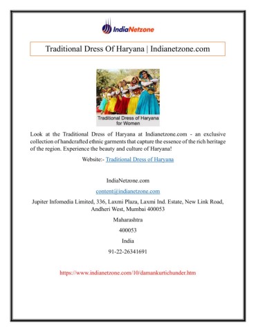 Traditional Dress Of Haryana | Indianetzone.com - indianetzone - Page 1 ...