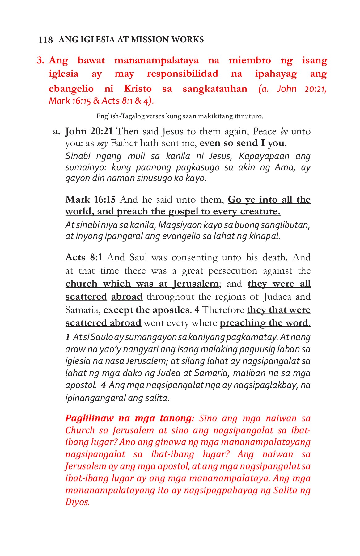 Handbook ng mga Pastor at Misyonero - kiko18_99 - Pahina 119 | Online ...