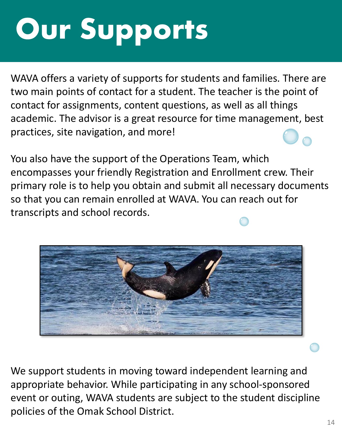 WAVA Student and Family Handbook 2021_2022 - sushelton - Page 14 | Flip ...