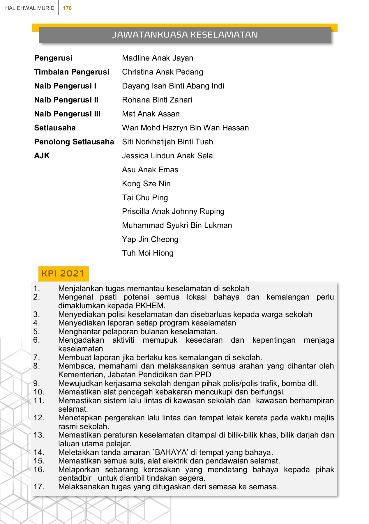 Buku Pengurusan SMK Pujut 2021 - Mary Ann - Muka Surat 184 | Membalik PDF Dalam talian | PubHTML5