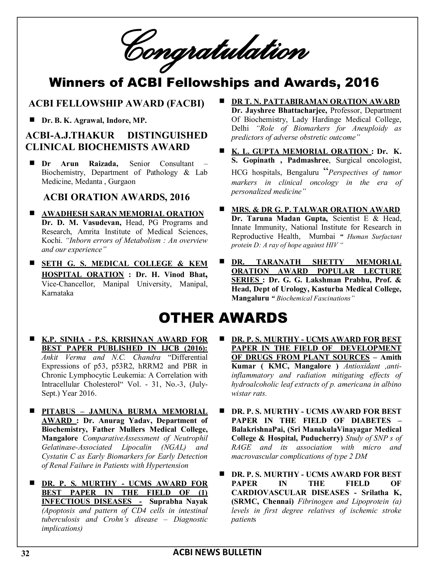 ACBI NEWS - March 2017 - Lovesh Gupta - Page 34 | Flip PDF Online ...