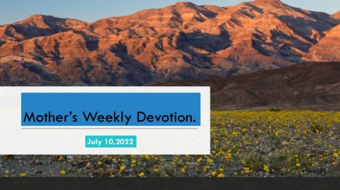 Mother’s Weekly Devotion