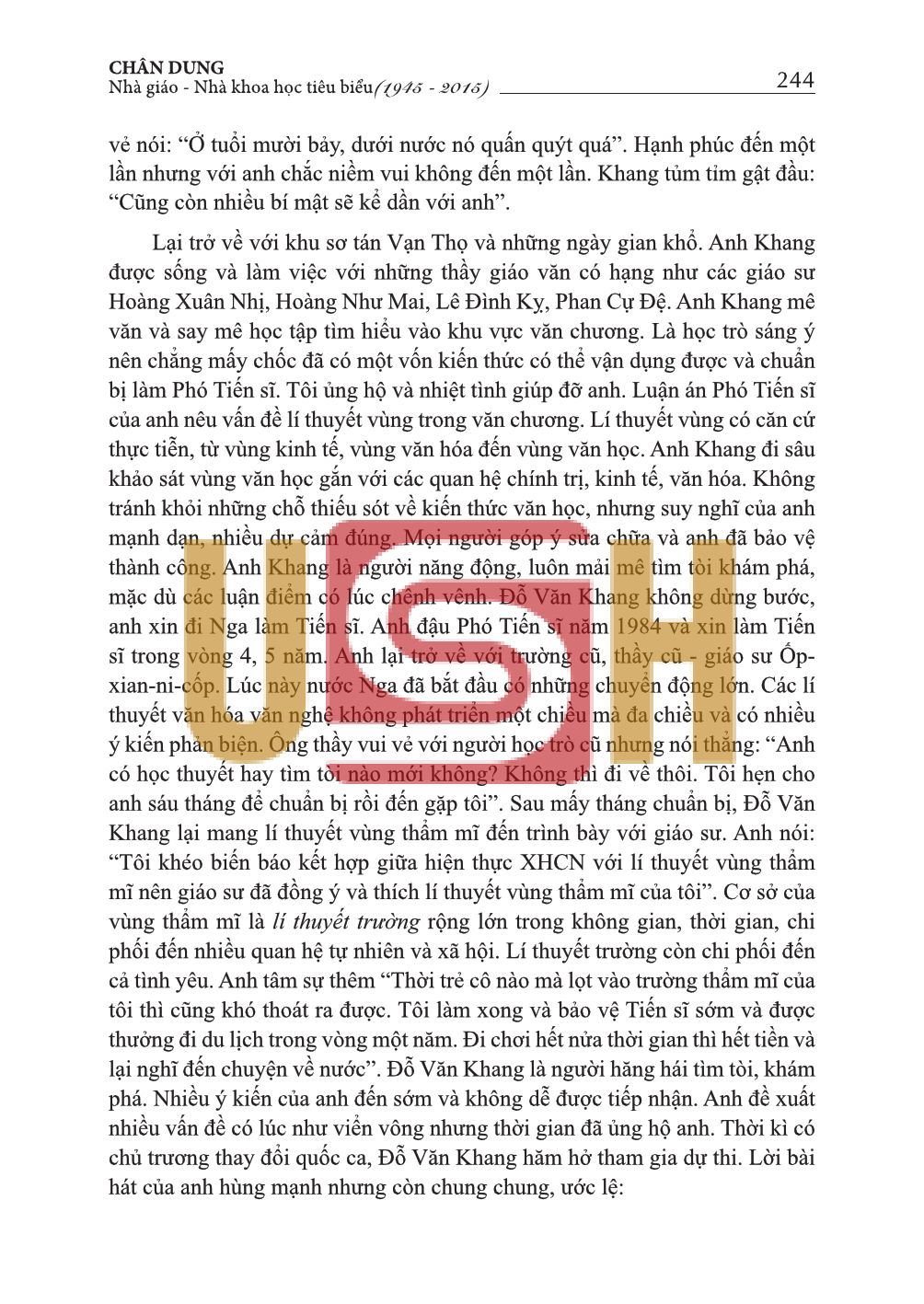 Chân dung nhà giáo - USSH.VNU.EDU.VN - ducnm12 - Trang 244 | PDF lật trang trực tuyến | PubHTML5