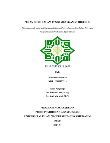 03_PERAN GURU DALAM PENG KURIKULUM_WIRDATUL KHASANAH