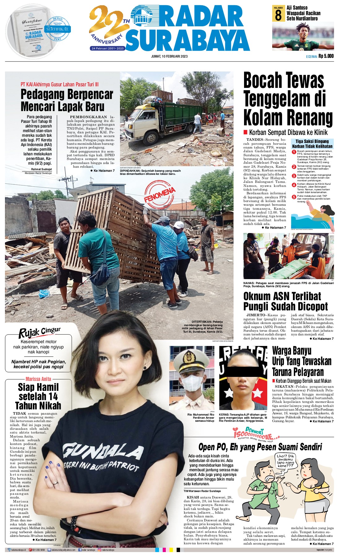 Radar Surabaya 10 Februari 2023 - UMSIDALIB - Halaman 1 - 12 | PDF Online | PubHTML5