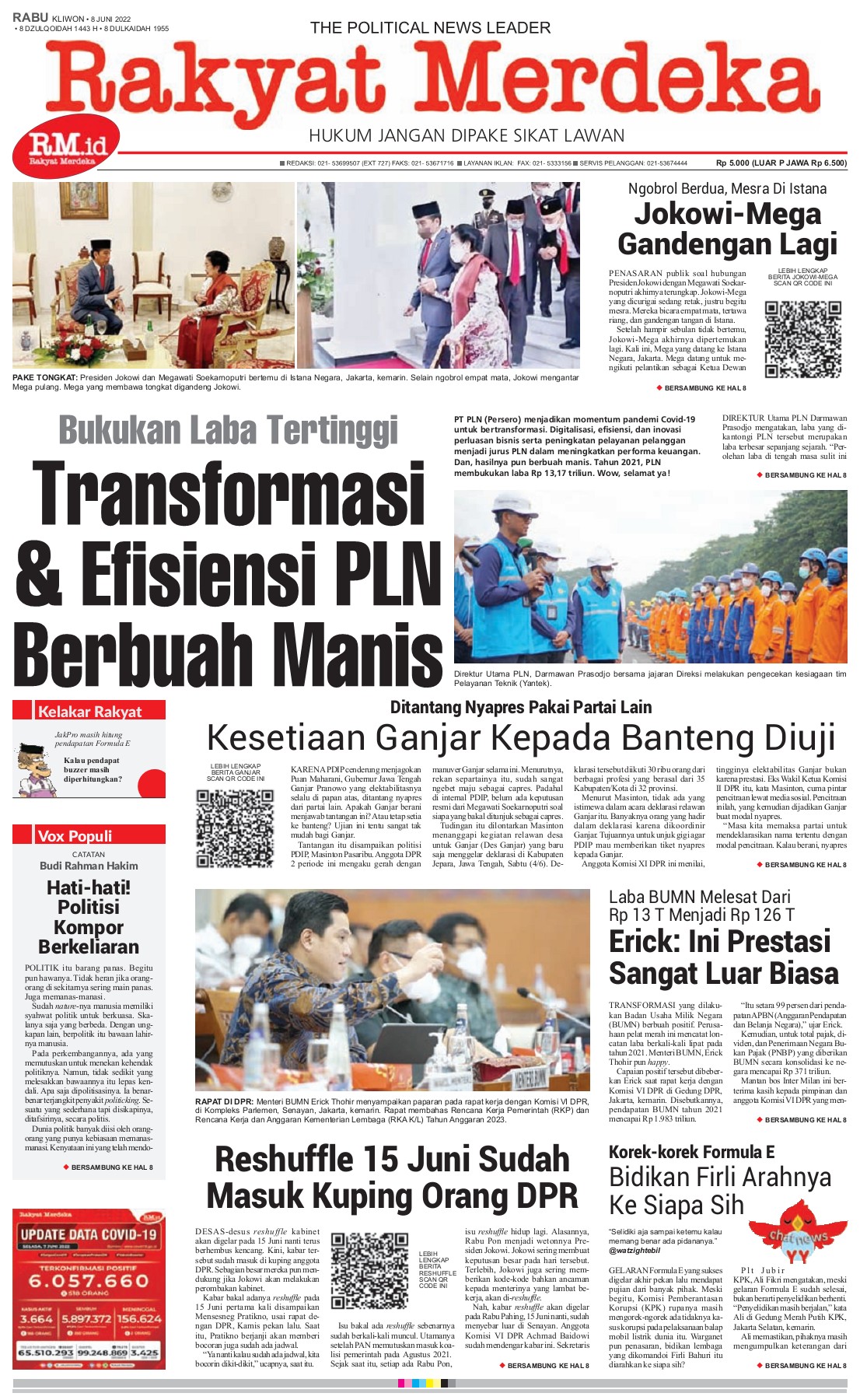 Rakyat Merdeka 8 Juni 2022 - UMSIDALIB - Halaman 1 - 16 | PDF Online ...