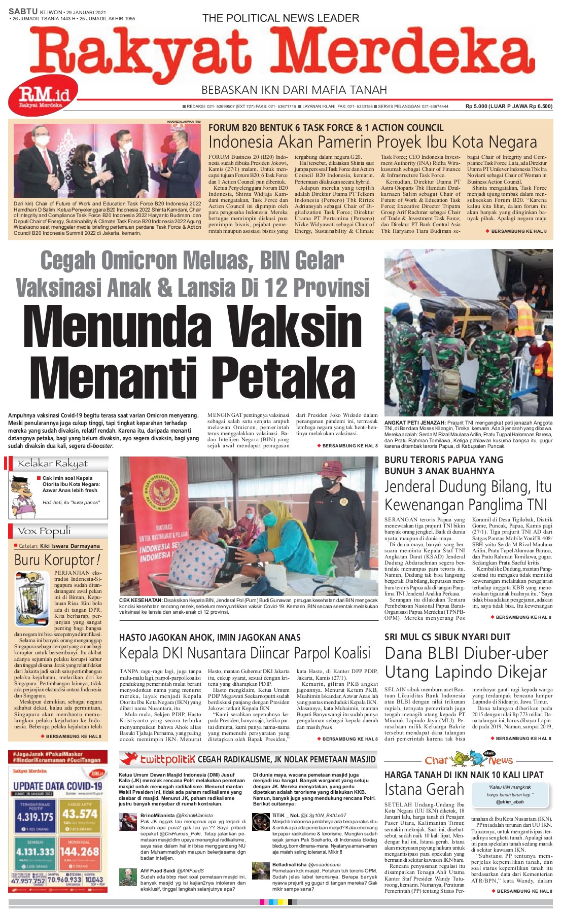 Rakyat Merdeka 29 Januari 2022 - UMSIDALIB - Halaman 1 - 16 | PDF ...