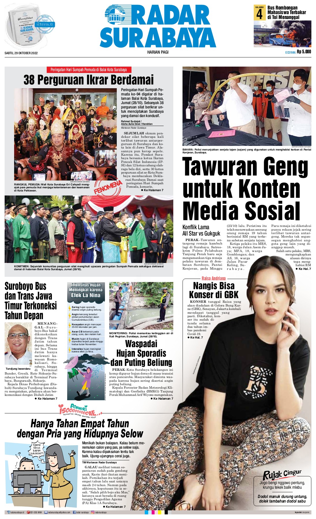 Radar Surabaya 29 Oktober 2022 - UMSIDALIB - Halaman 1 - 11 | PDF ...