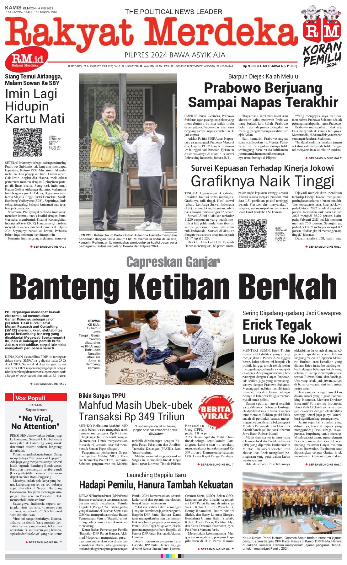 Rakyat Merdeka 4 Mei 2023 - UMSIDALIB - Page 1 - 16 | Flip PDF Online ...