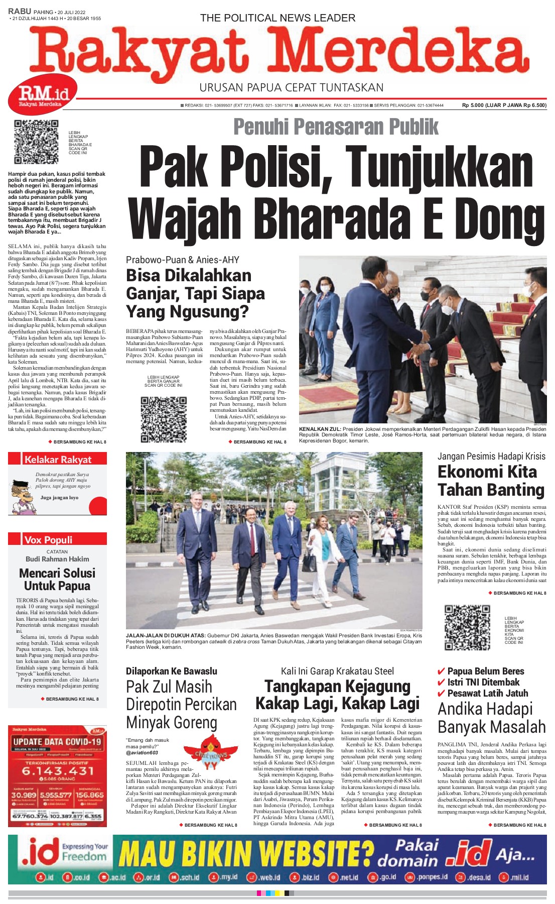 Rakyat Merdeka 20 Juli 2022 - UMSIDALIB - Halaman 1 - 16 | PDF Online ...