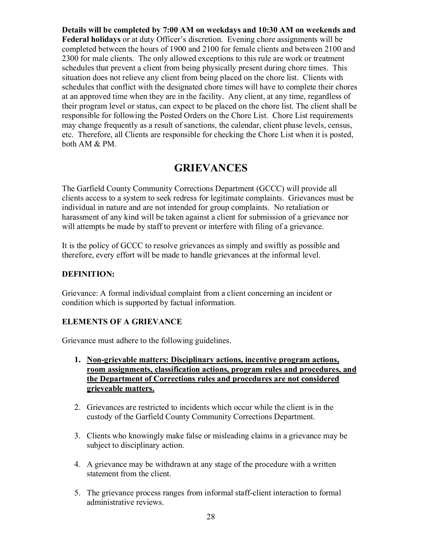 Garfield County Residential Program Handbook - Garfield County ...