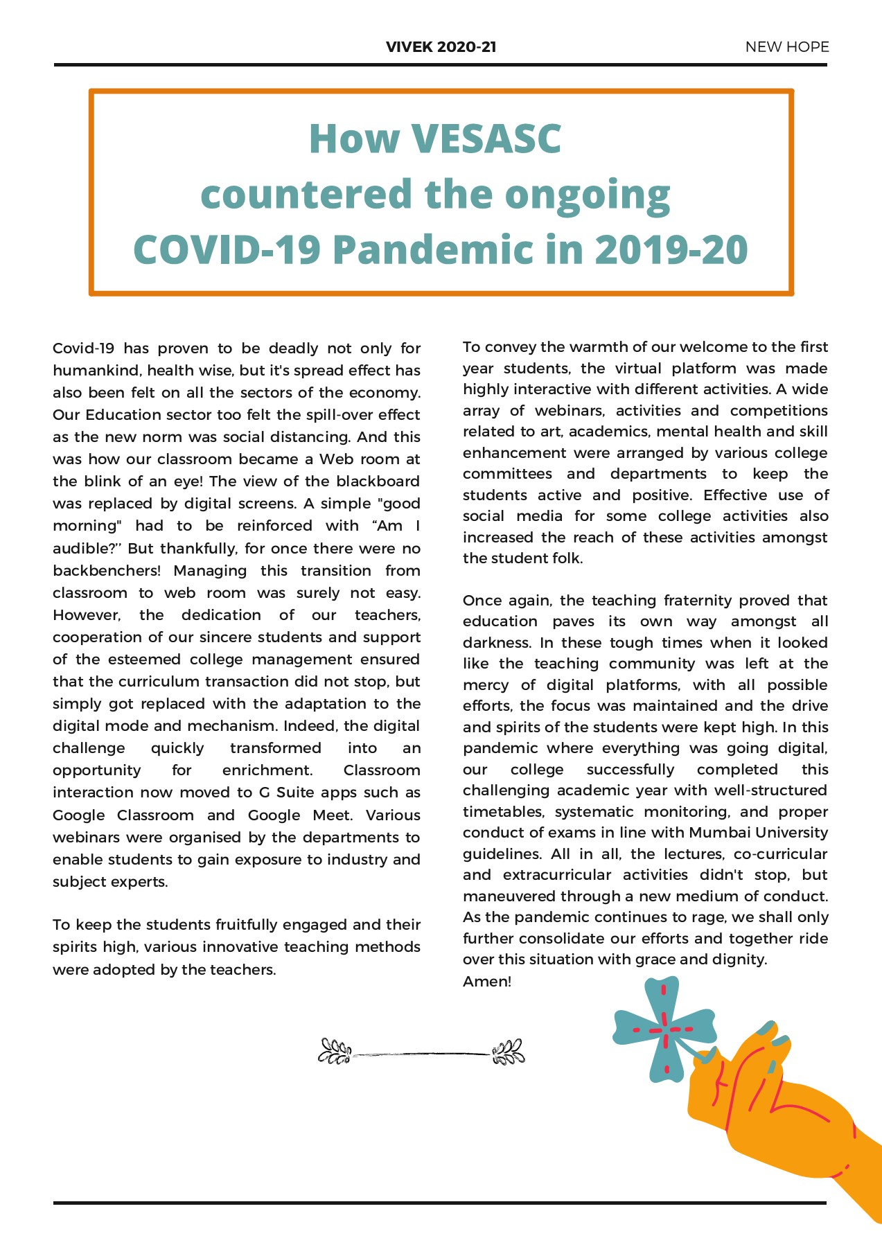 Inspiration - Vivek 19-20@VESASC - Page 8 | Flip PDF Online | PubHTML5