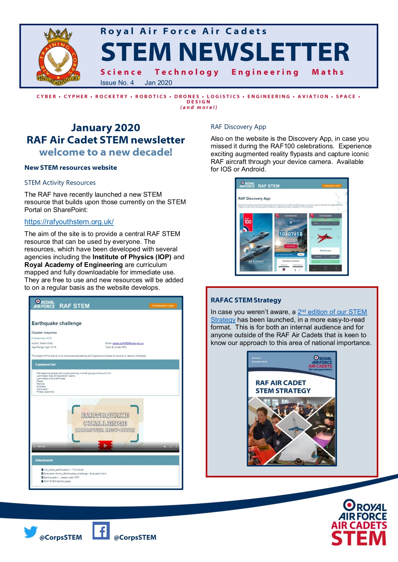 RAFAC - STEM Newsletter 4 - Jan 2020 - Nicky Weston - Page 1 - 2 | Flip ...