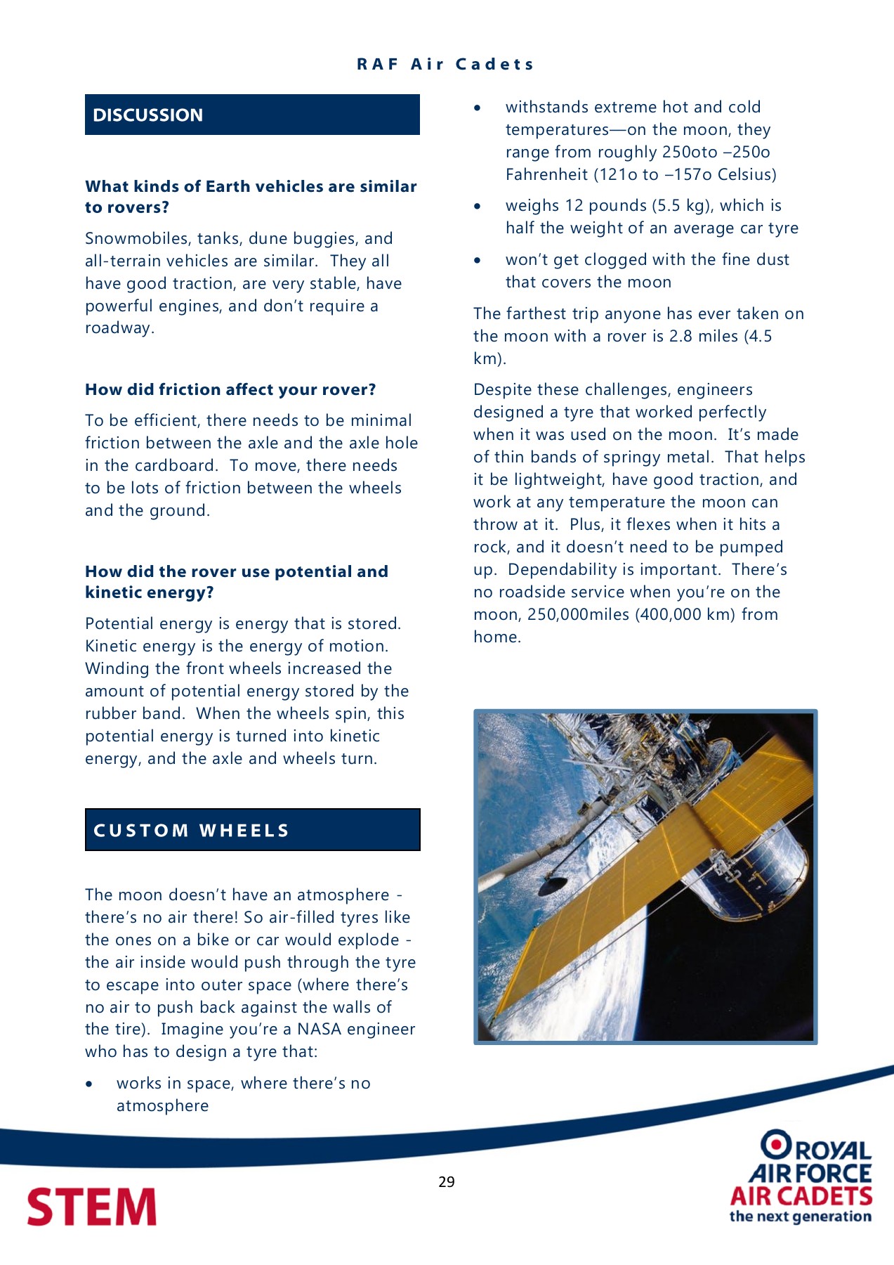 RAFAC - STEM booklet - Space - Nicky Weston - Page 29 | Flip PDF Online ...