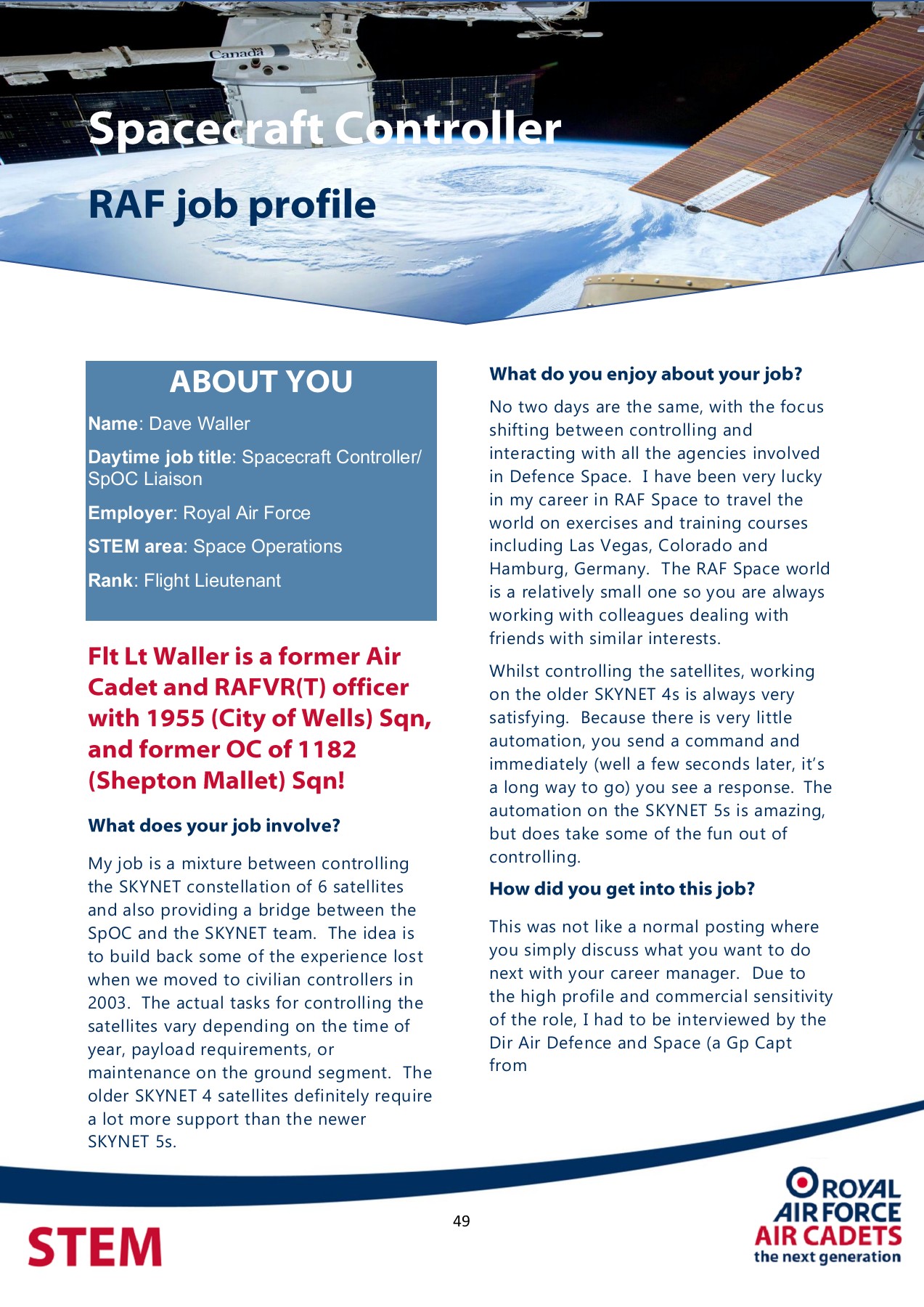 RAFAC - STEM booklet - Space - Nicky Weston - Page 49 | Flip PDF Online ...