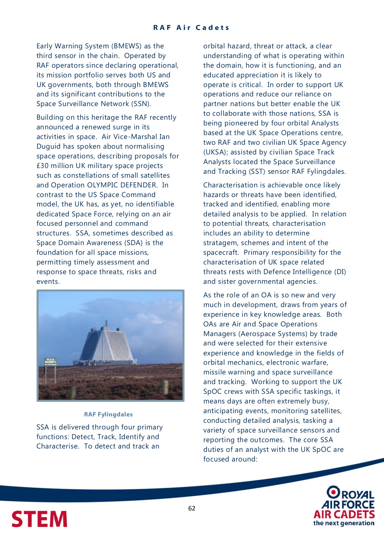 RAFAC - STEM booklet - Space - Nicky Weston - Page 62 | Flip PDF Online ...