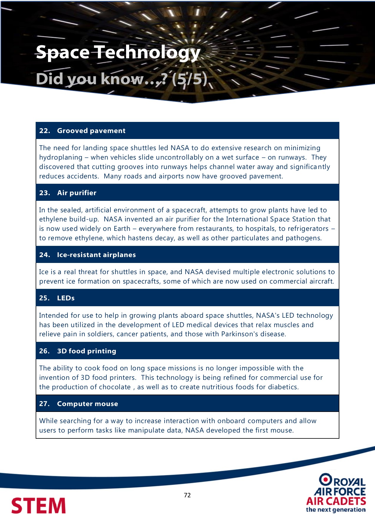 RAFAC - STEM booklet - Space - Nicky Weston - Page 72 | Flip PDF Online ...
