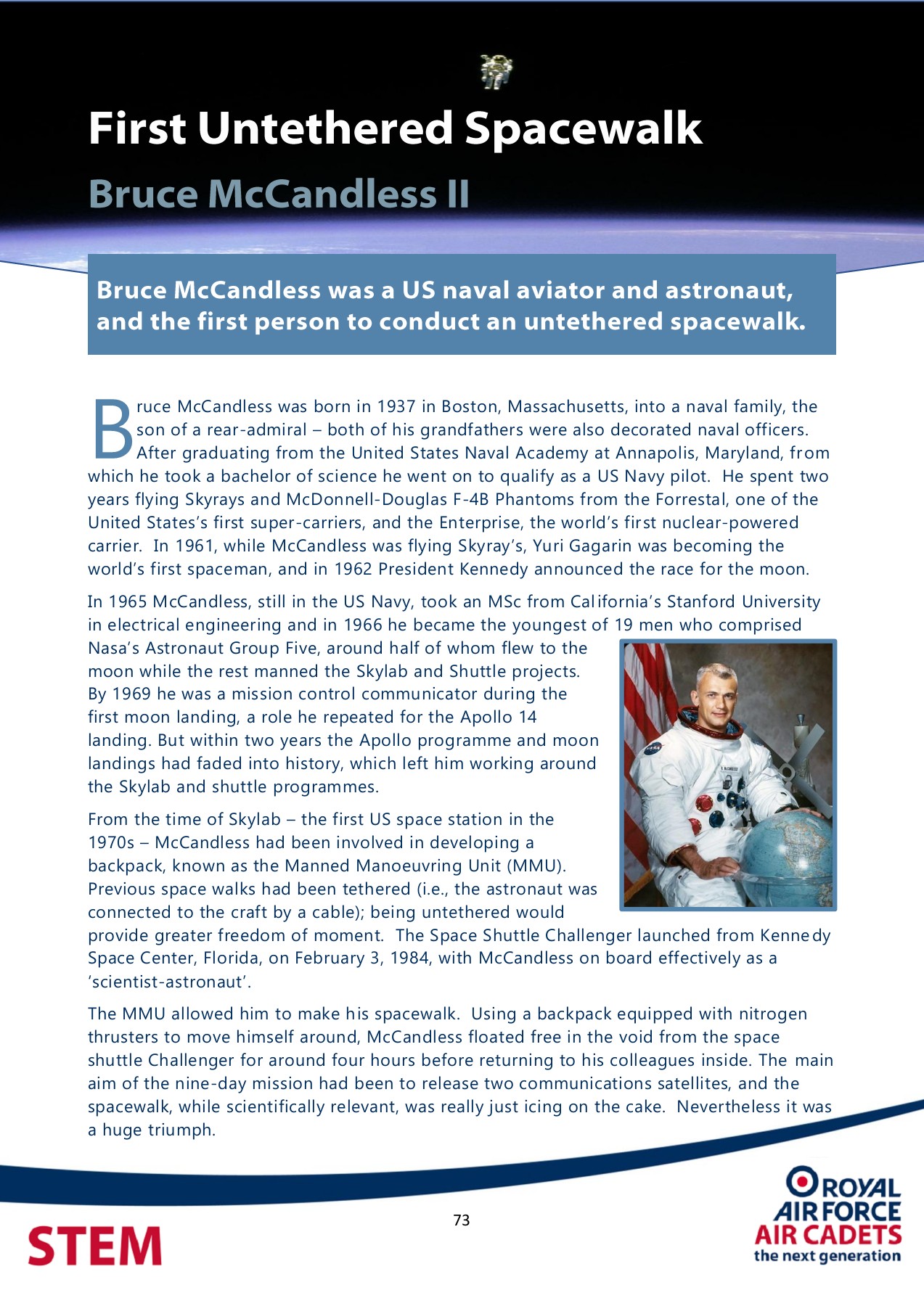 RAFAC - STEM booklet - Space - Nicky Weston - Page 73 | Flip PDF Online ...