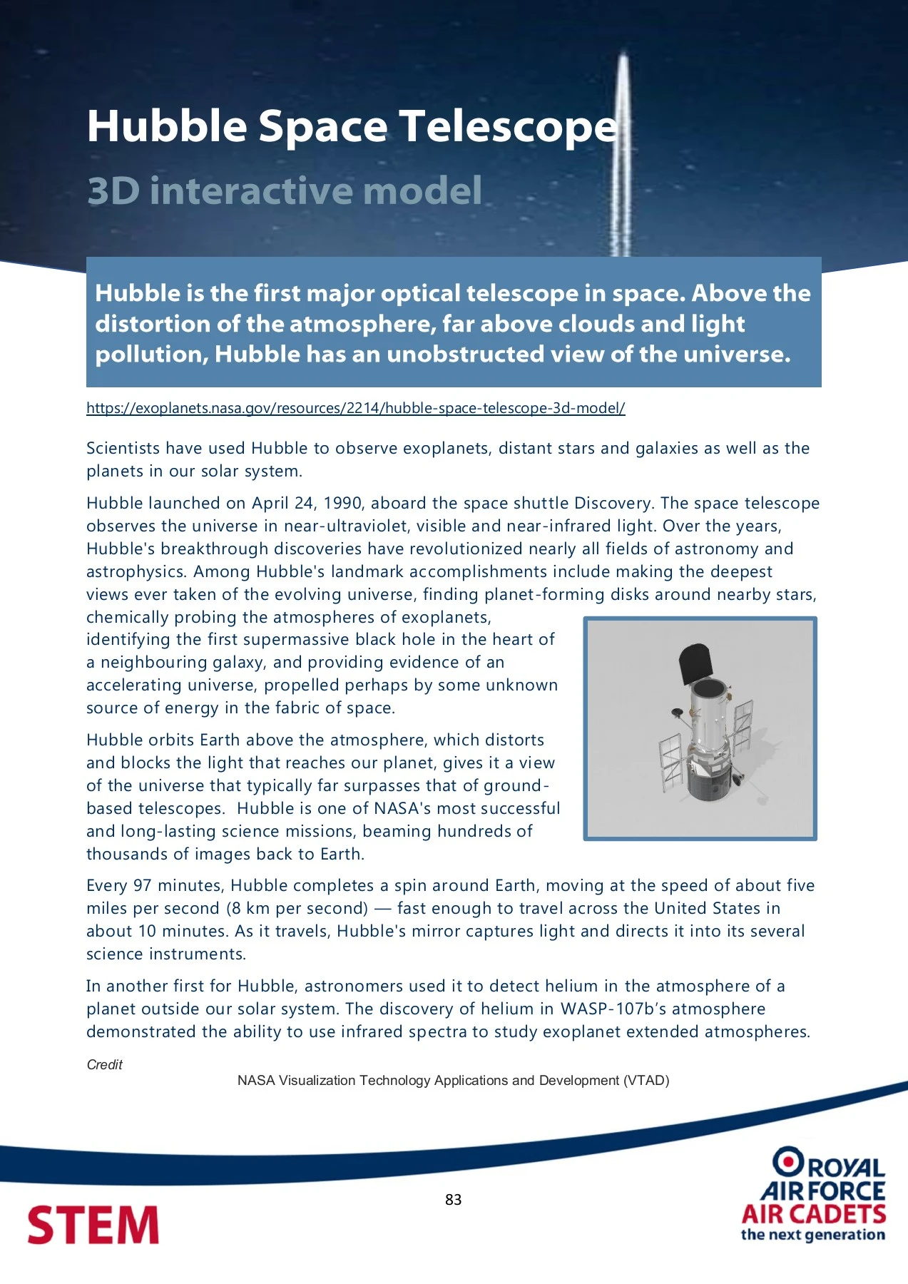 RAFAC - STEM booklet - Space - Nicky Weston - Page 83 | Flip PDF Online ...