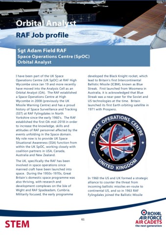 RAFAC - STEM booklet - Space - Nicky Weston - Page 61 | Flip PDF Online ...
