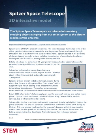 RAFAC - STEM booklet - Space - Nicky Weston - Page 82 | Flip PDF Online ...