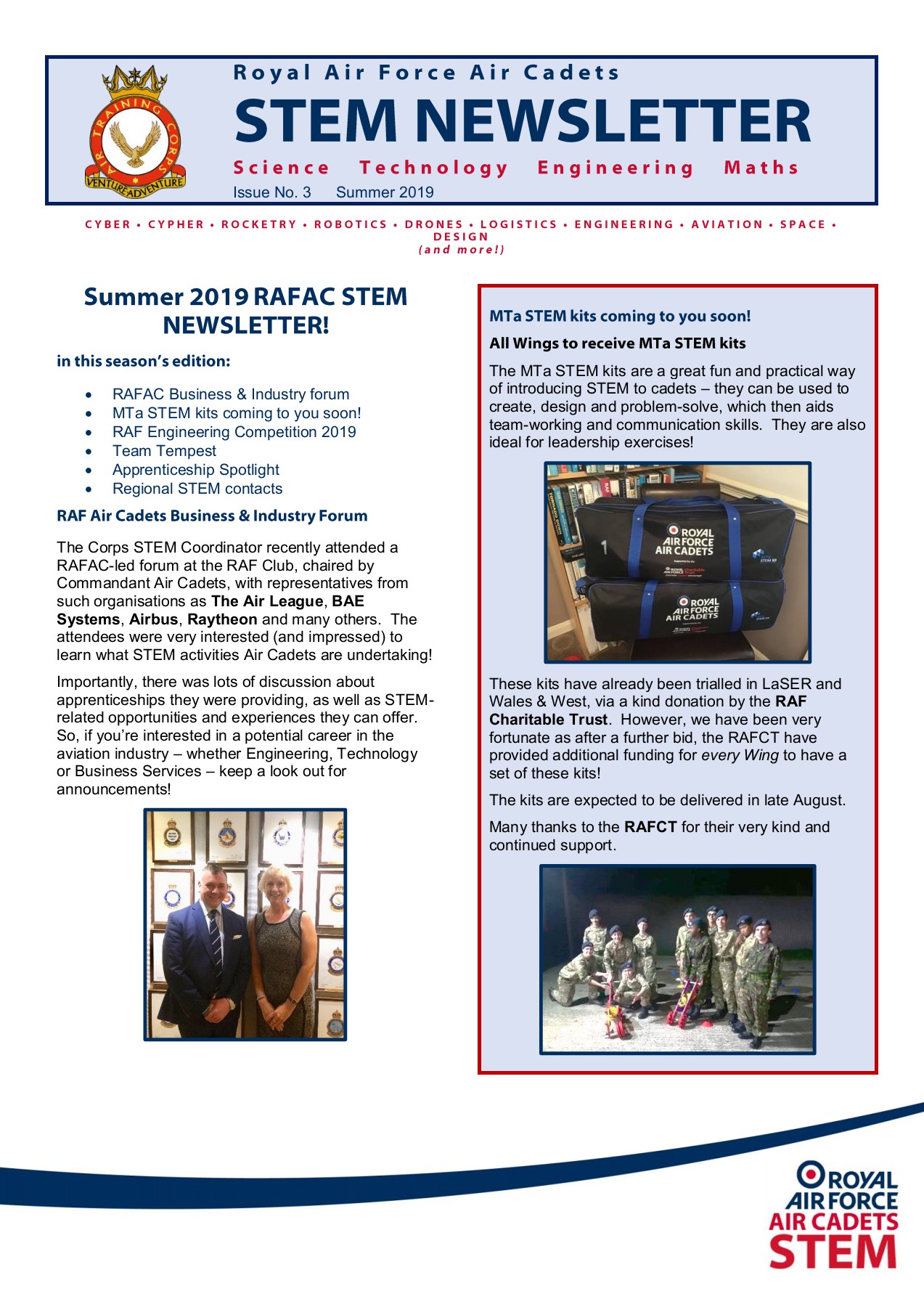 RAFAC - STEM Newsletter 3 - Summer 19 - Nicky Weston - Page 1 - 2 ...