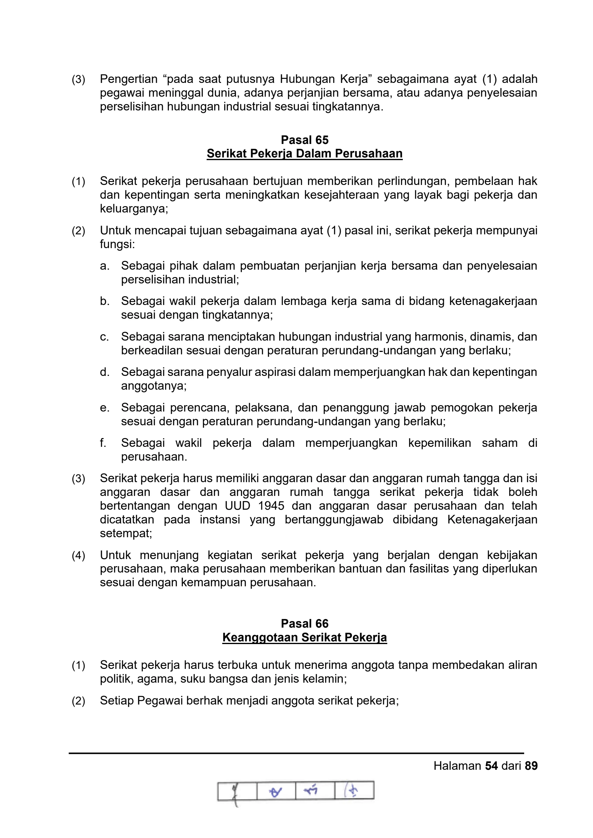 Perjanjian Kerja Bersama PT. Wijaya Karya (Persero) Tbk 2025-2026 - Aria Riszal A. - Kaca 53 ...