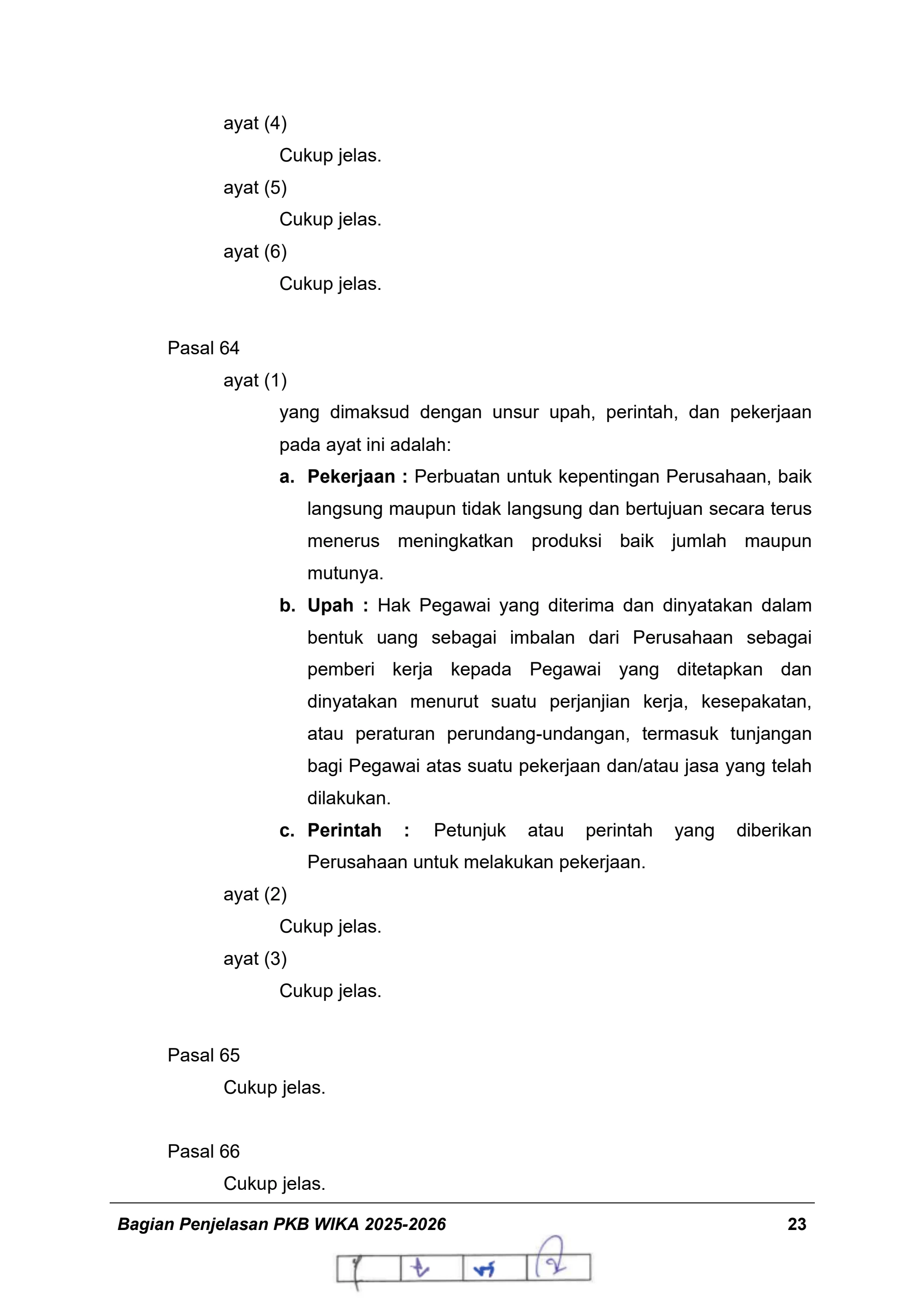 Perjanjian Kerja Bersama PT. Wijaya Karya (Persero) Tbk 2025-2026 ...