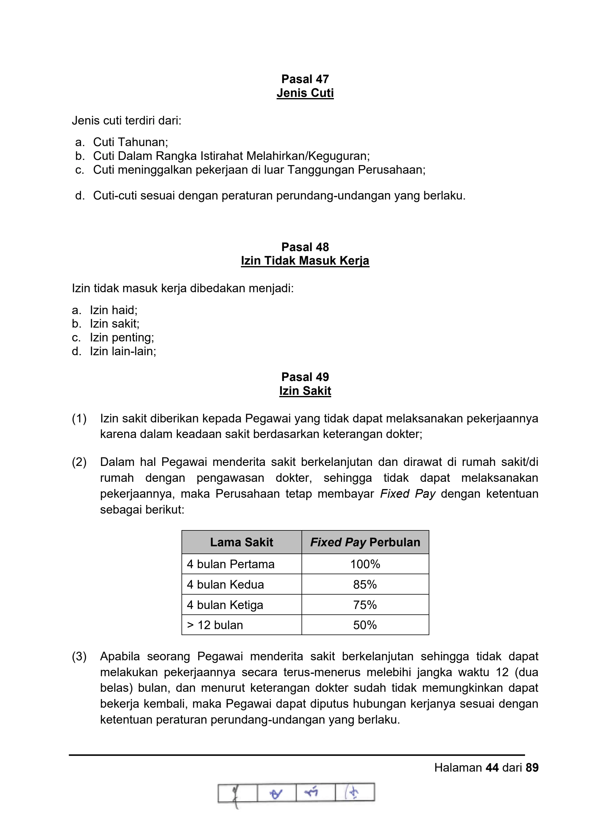 Perjanjian Kerja Bersama PT. Wijaya Karya (Persero) Tbk 2025-2026 ...