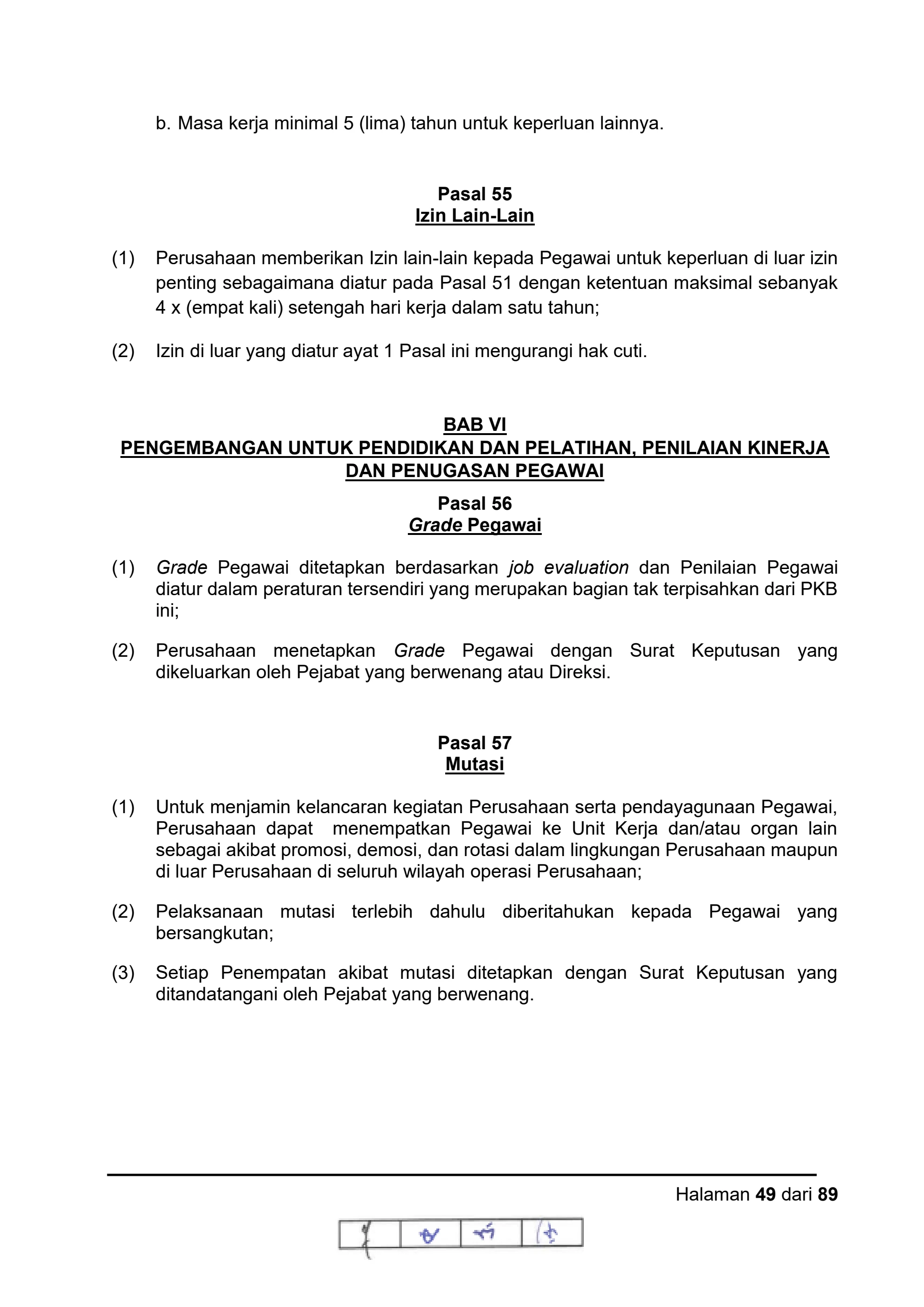 Perjanjian Kerja Bersama PT. Wijaya Karya (Persero) Tbk 2025-2026 - Aria Riszal A. - Kaca 48 ...