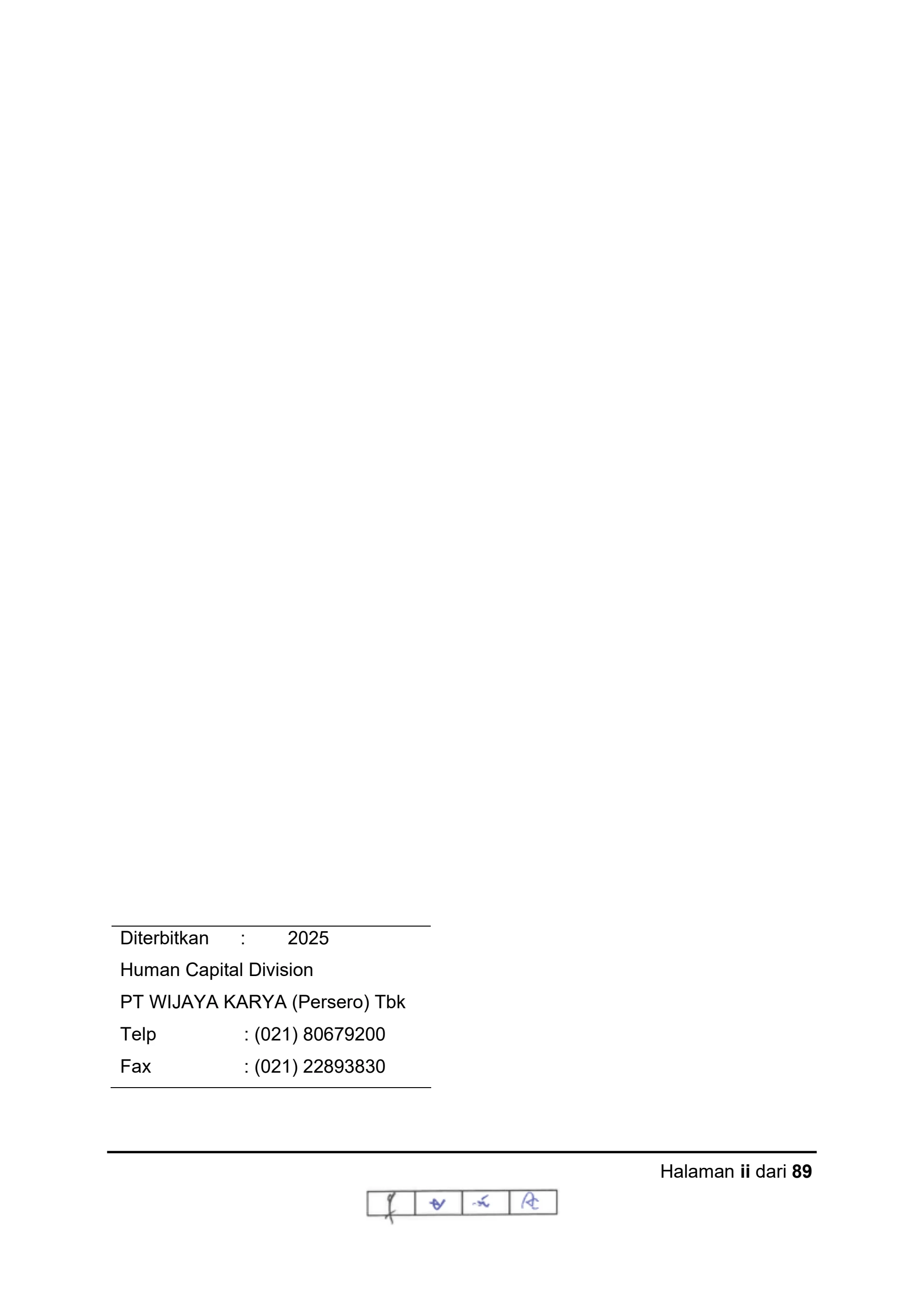 Perjanjian Kerja Bersama PT. Wijaya Karya (Persero) Tbk 2025-2026 ...