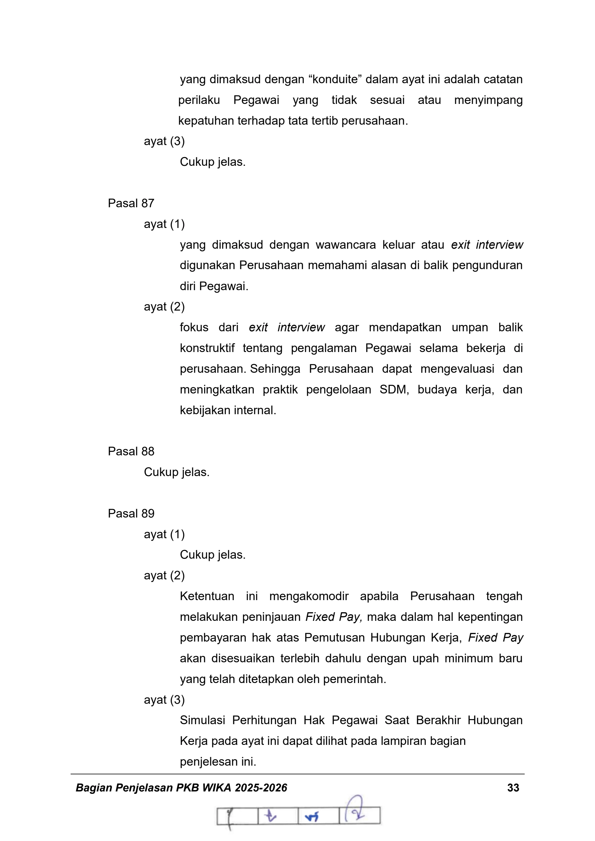 Perjanjian Kerja Bersama PT. Wijaya Karya (Persero) Tbk 2025-2026 - Aria Riszal A. - Kaca 120 ...