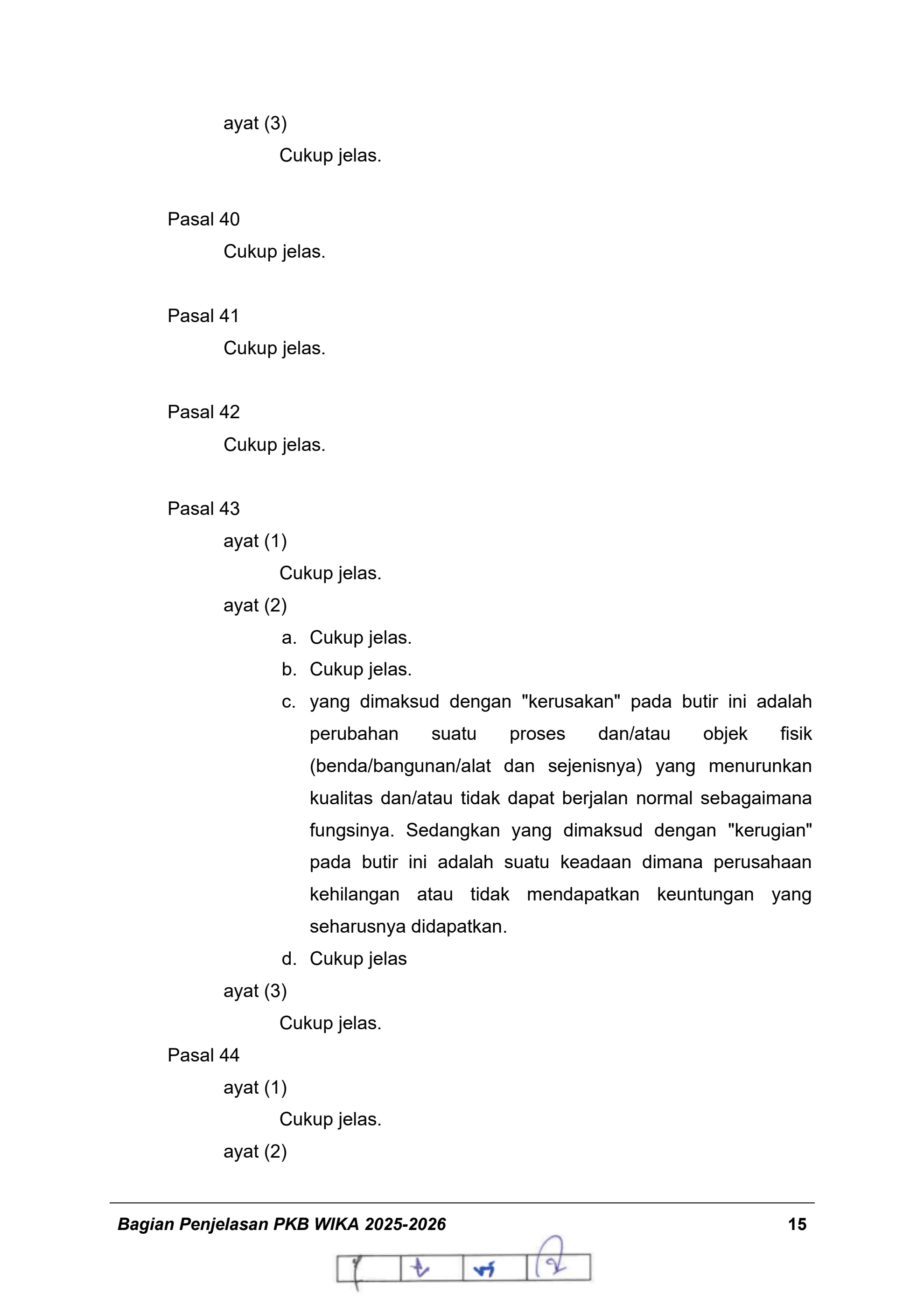 Perjanjian Kerja Bersama PT. Wijaya Karya (Persero) Tbk 2025-2026 ...