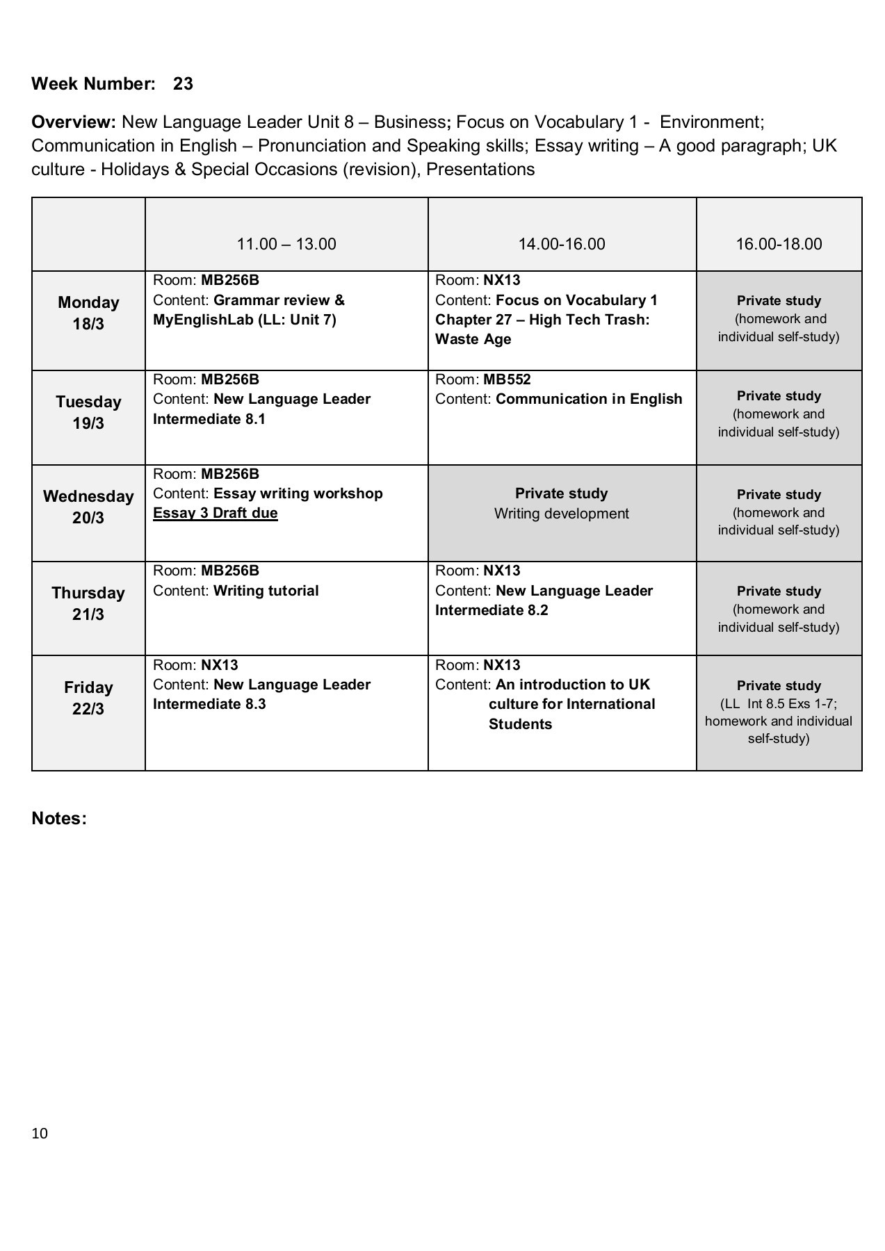 30-week Pre-sessional scheme of work 2019 - c.wakeman - Page 10 | Flip ...