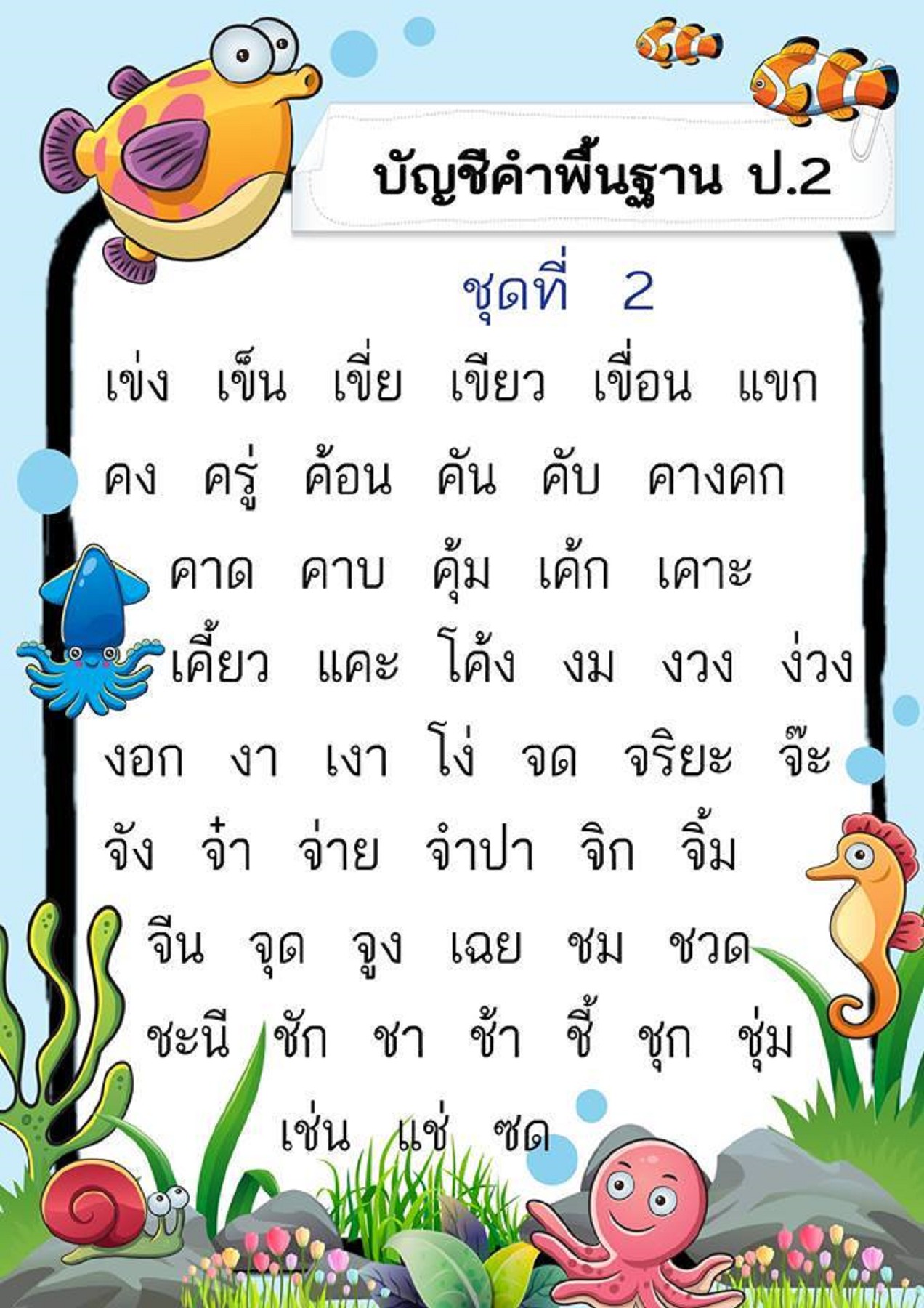 บัญชีคำพื้นฐาน ป.2 - kru_ploy - หน้าหนังสือ 3 | พลิก PDF ออนไลน์ | PubHTML5