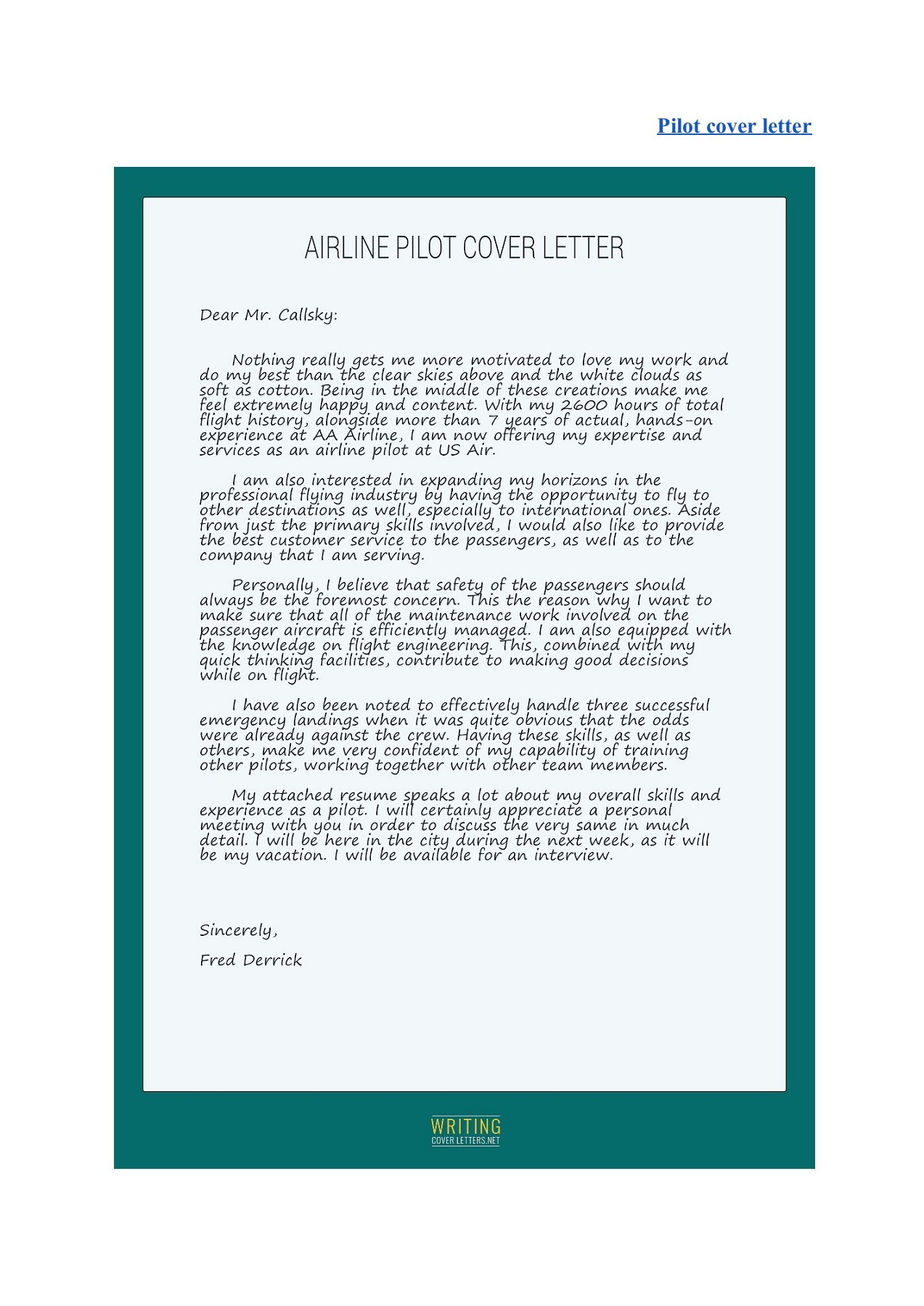 Best Cover Letter Samples - Writing Cover Letters - Page 7 | Flip PDF ...