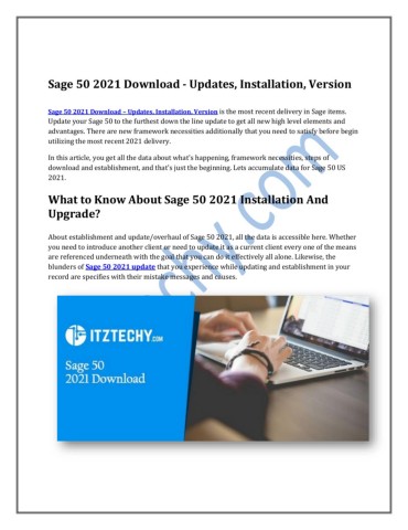 Download Sage 50 US Edition 2021